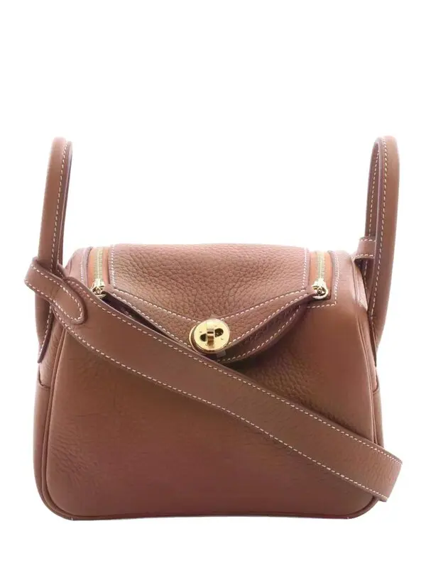 Hermès 2026 Mini Lindy Tote Bag - Brown