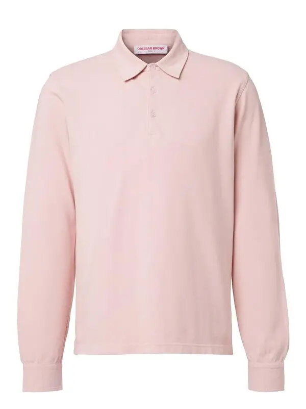 Orlebar Brown Garfield Cotton Pique Polo Shirt - Pink