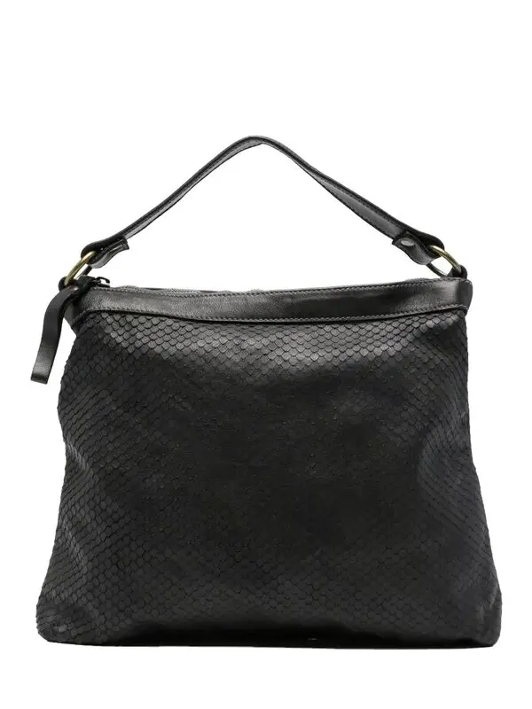 SOMMET Corda Scale-textured Shoulder Bag - Black