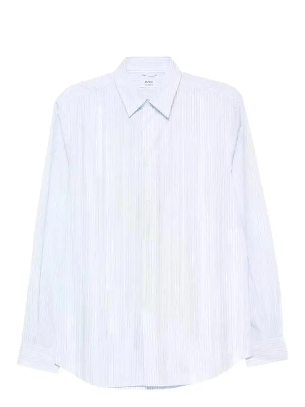 Aspesi Stripe-pattern Cotton Shirt - White