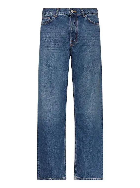 Nn07 Otis Brand-patch Denim Jeans - Stonewashed