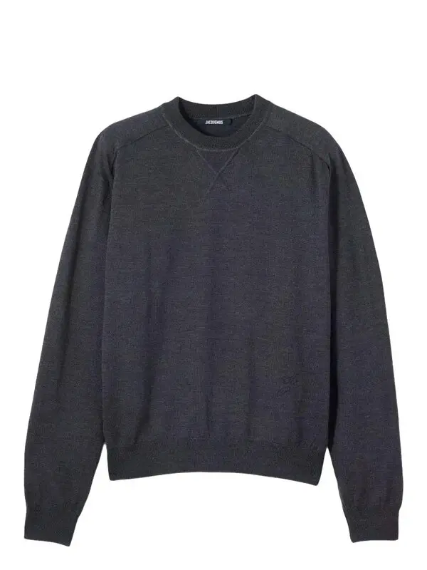 Jacquemus The J Sweater Monogram - Grey