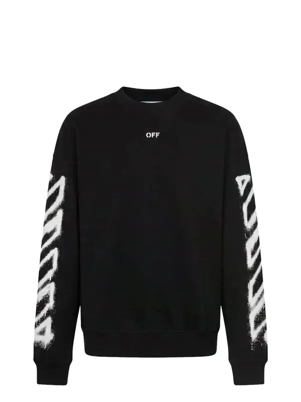 Off-White Arrows Spray-paint Sweatshirt - Black