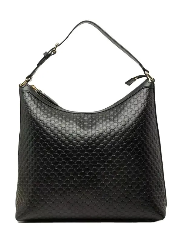 Gucci 2000-2015 Microguccissima Margaux Shoulder Bag - Black