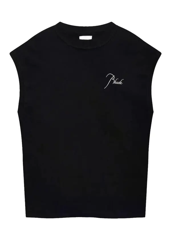 Rhude Classique Cut-off Top - Black