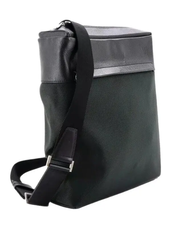 LOUIS VUITTON Beloukha Messenger Bag Taiga Leather And Canvas Crossbody Bag - Green