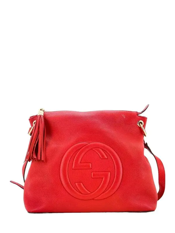 Gucci Soho Convertible Leather Large Hobo Bag - Red