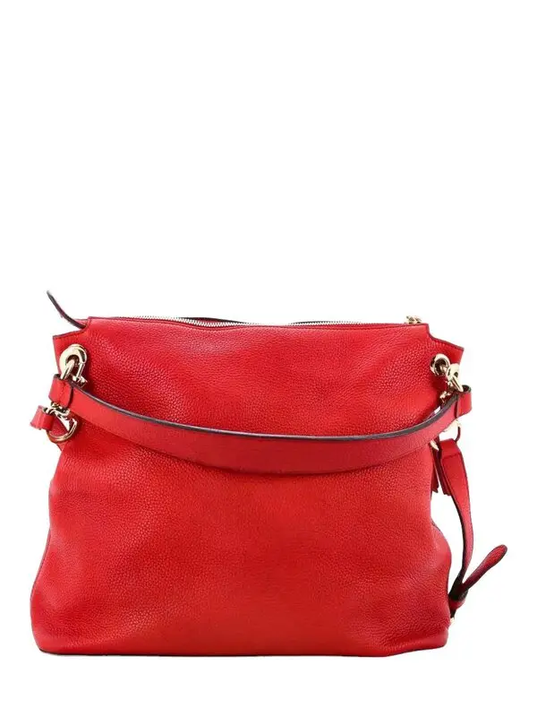 Gucci Soho Convertible Leather Large Hobo Bag - Red