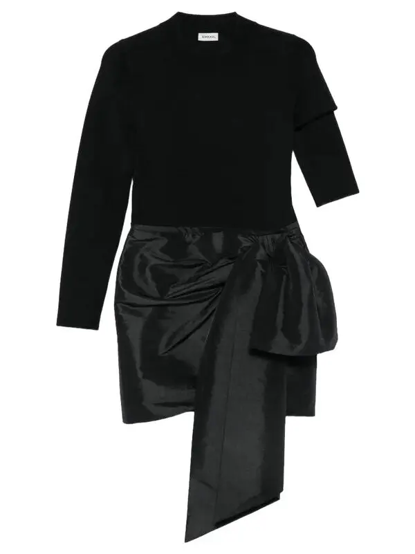 Simkhai Tedda Bow-detail Mini Dress - Black