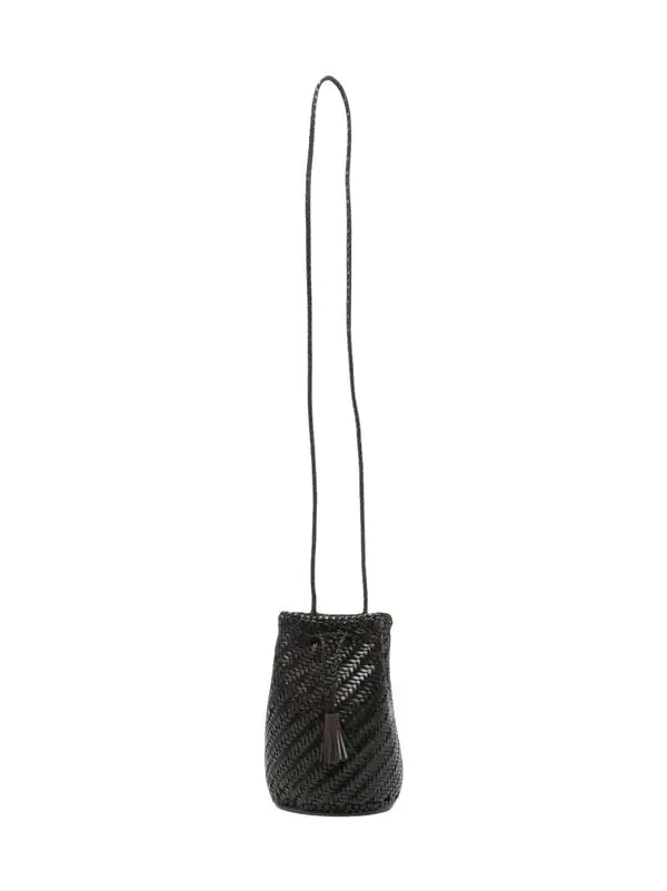 Dragon Diffusion Pompom Double Jump Bucket Bag - Brown