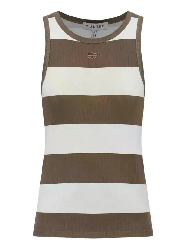 Munthe Tezza Striped Top - Brown