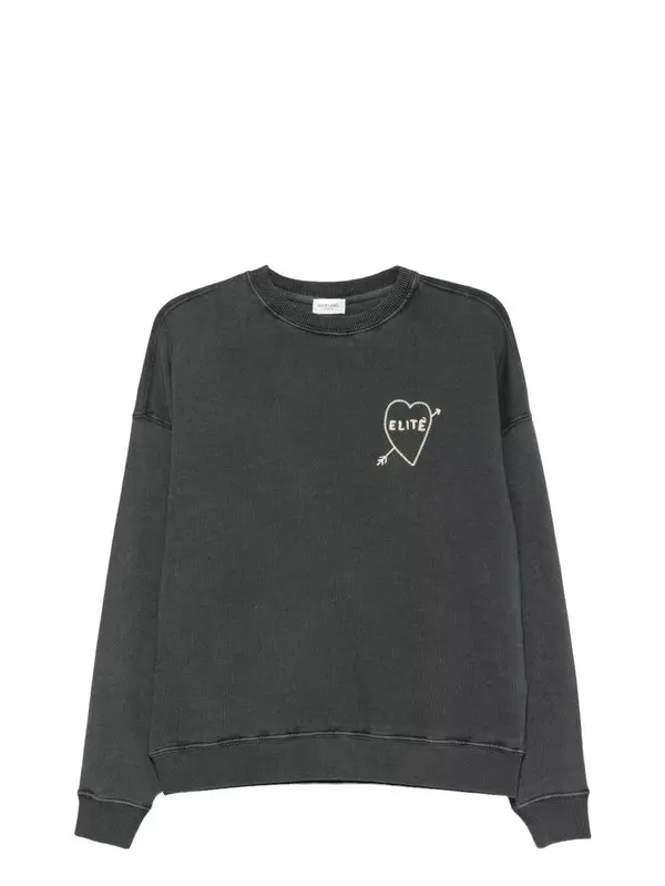 ELITE Heart-motif Sweatshirt - Grey