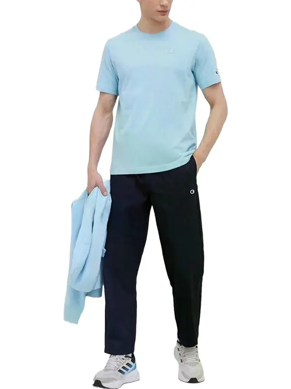 Champion Logo-detail Straight-leg Trousers - Blue