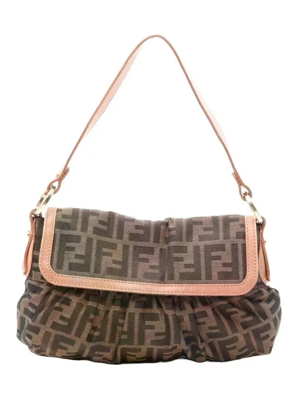 Fendi 2000-2010 Zucca Chef Hobo Bag - Brown