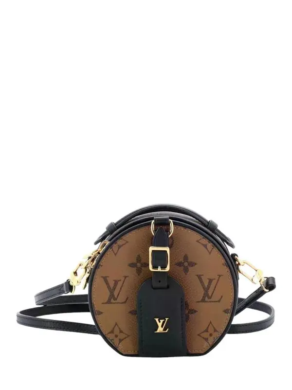 LOUIS VUITTON Mini Boite Chapeau Bag Reverse Monogram Canvas Crossbody Bag - Brown