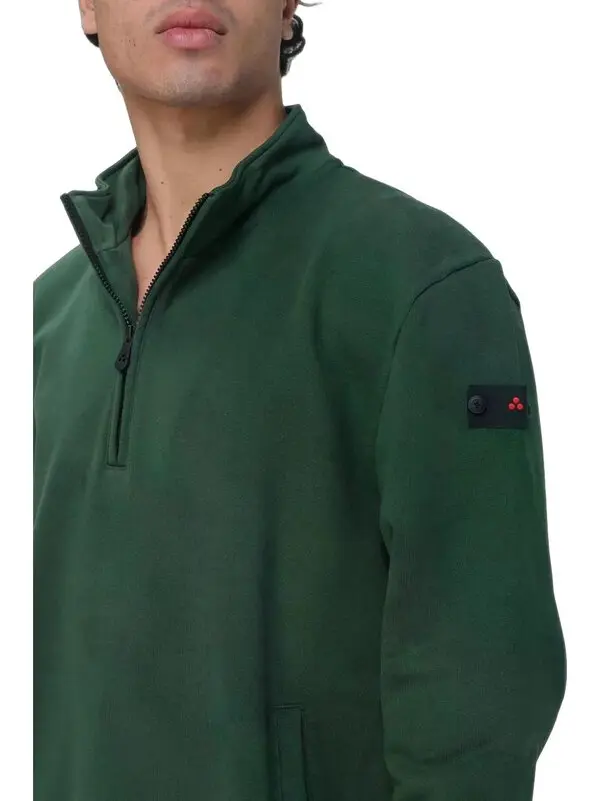 Peuterey Half-zip Logo-patch Sweatshirt - Green