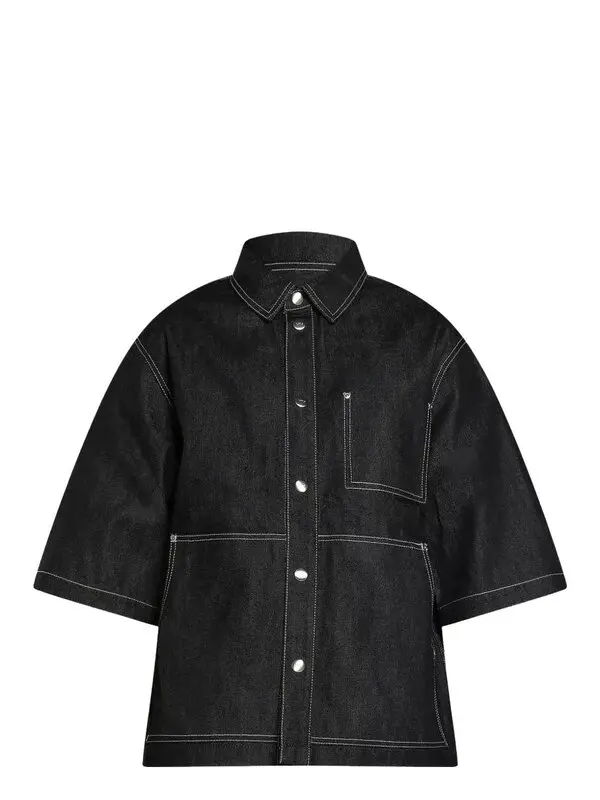 PURPLE BRAND Raw-denim Workwear Shirt - Blue