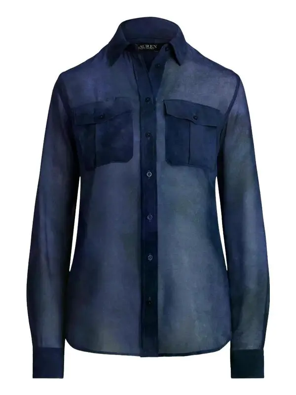 Ralph Lauren Tie-dye Button-up Shirt - Blue