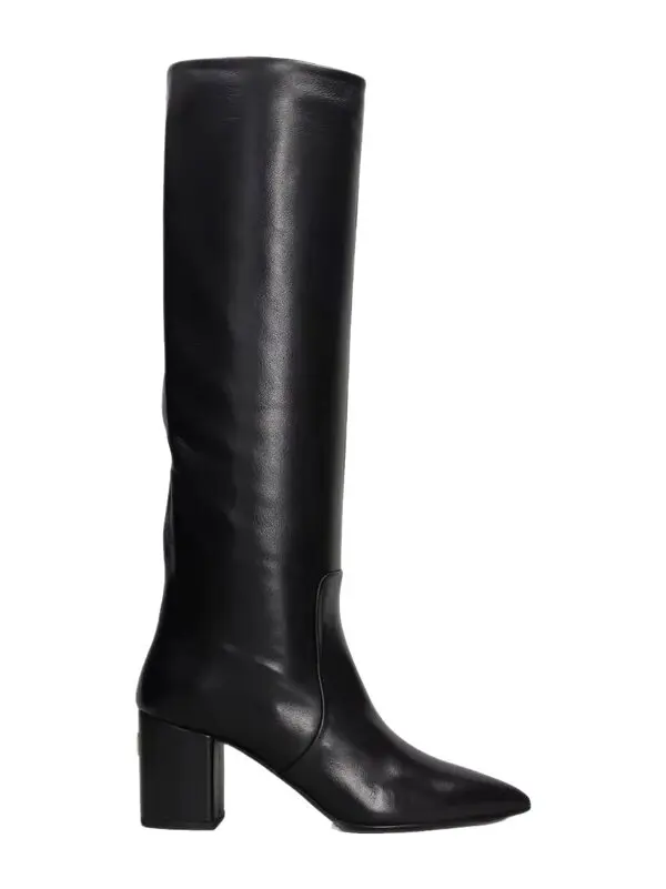 VIA ROMA 15 Pointed-toe Knee-high Boots - Black