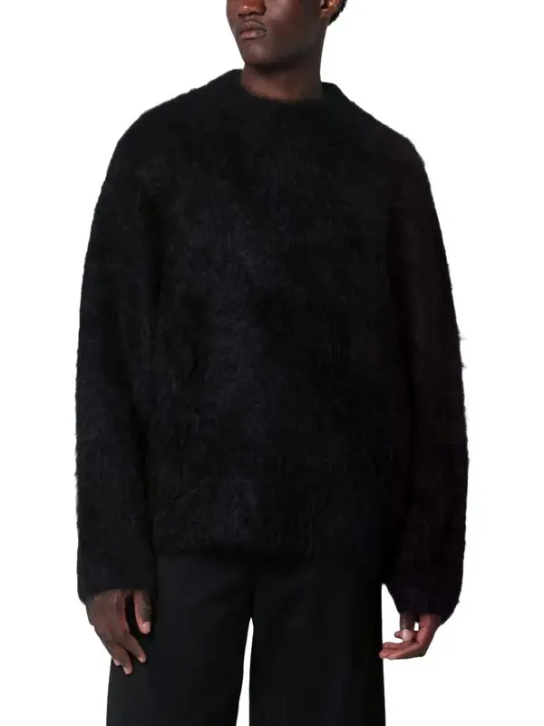 Séfr Haru Brushed-knit Sweater - Black