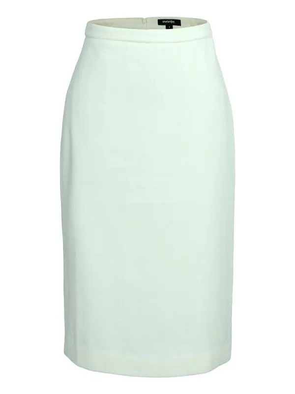 SMART AND JOY Pencil Tailor Skirt - White