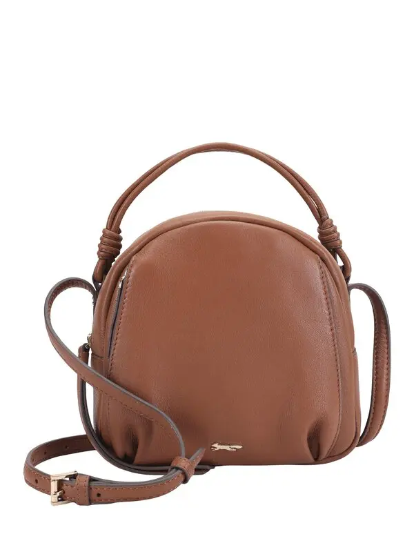 Paul Costelloe Pia Leather Crossbody Bag - Brown