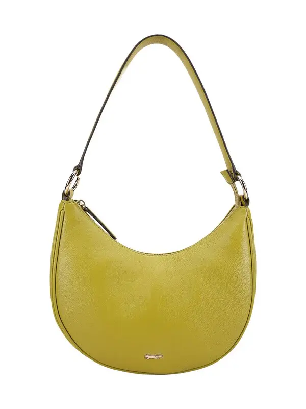 Paul Costelloe Louise Leather Hobo Bag - Green