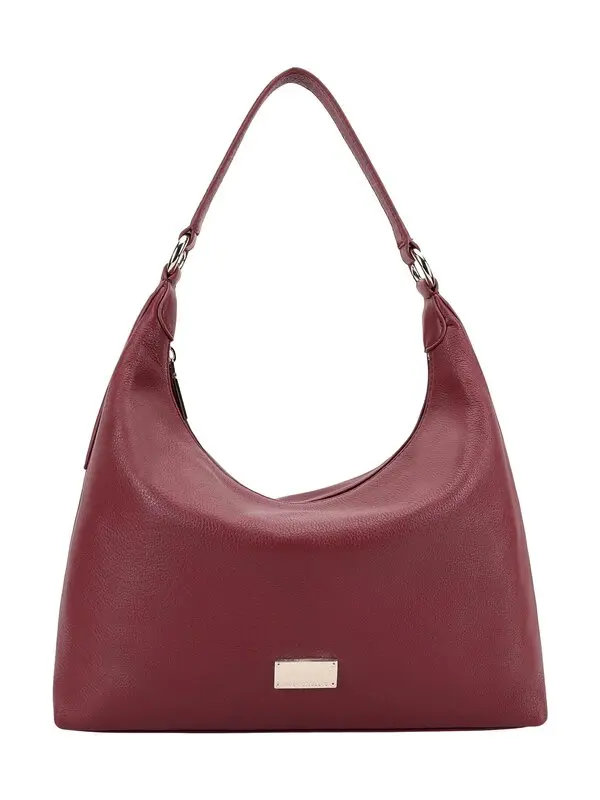 Paul Costelloe Veronica Leather Shoulder Bag - Red