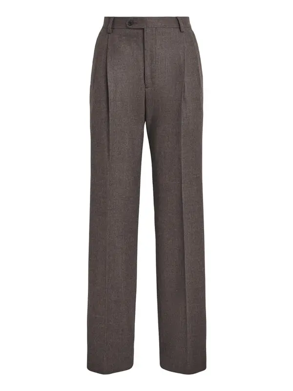 Sandro Wool Tailored Trousers - Beige
