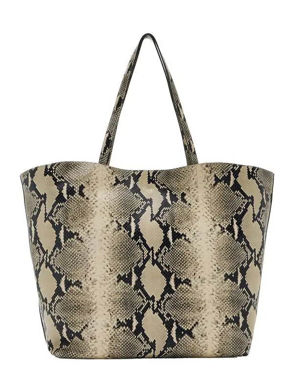 TOTEME Roam -effect Leather Tote Bag - Python