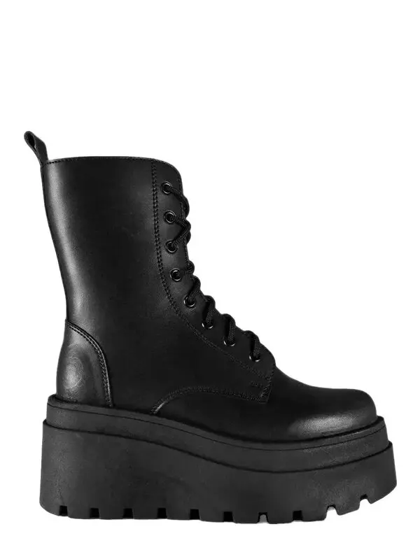 ALTERCORE Nolan Lace-up Platform Boots - Black