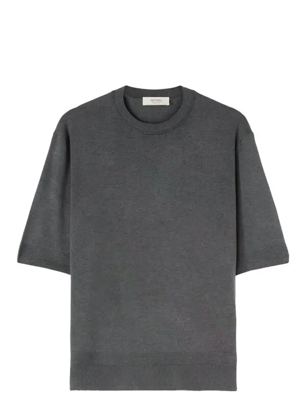 RETORI Silk-knit T-shirt - Grey