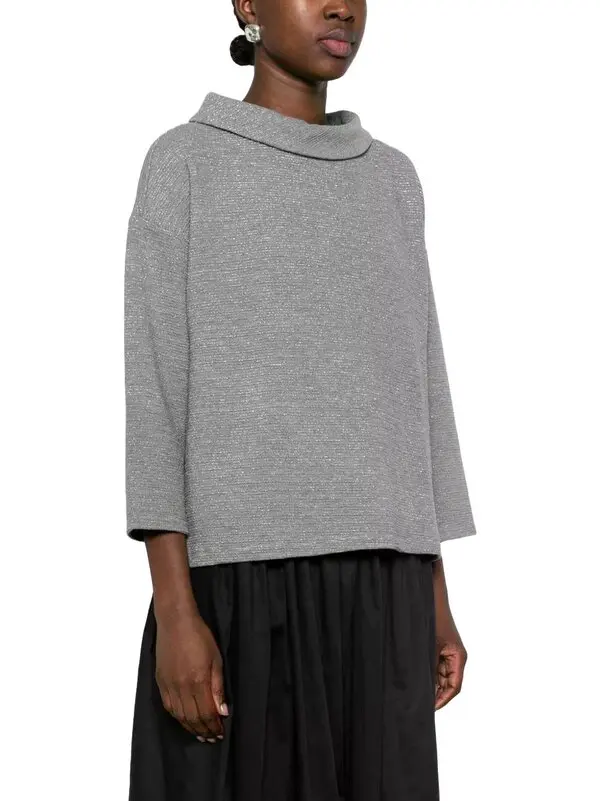 BETTY BARCLAY Glitter-effect Sweatshirt - Grey