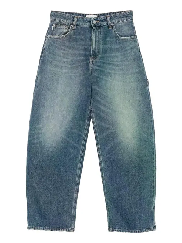 VICOLO Faded-effect Tapered Jeans - Blue