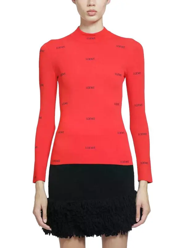 Loewe Top In Viscose Blend - Red