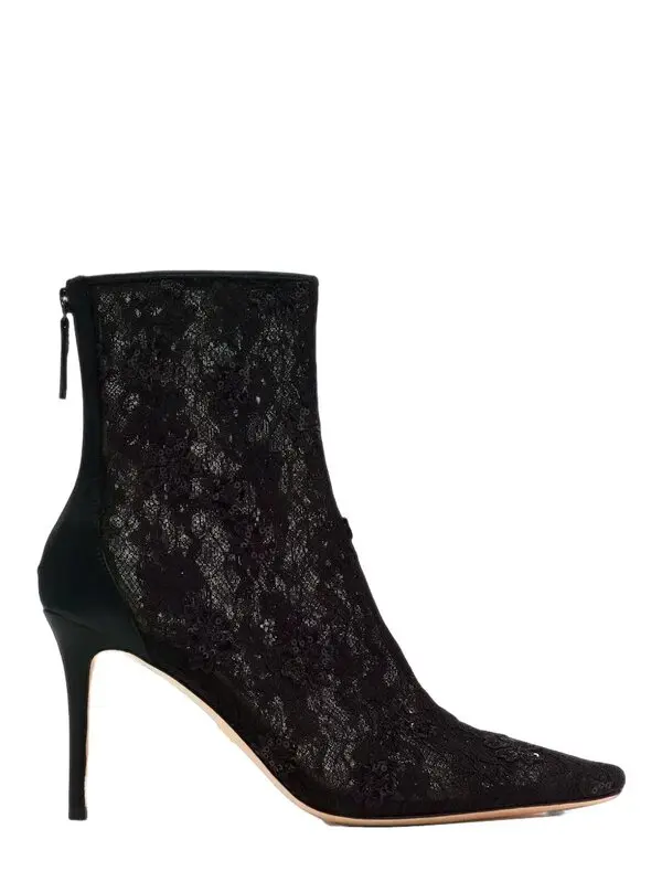 Badgley Mischka Raya Sequin-embellished Ankle Boots - Black