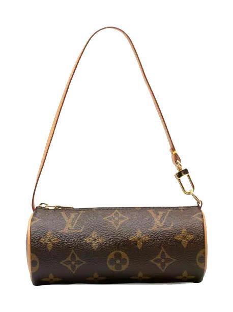LOUIS VUITTON 1990-2009 Monogram Papillon Pochette Handbag - Brown