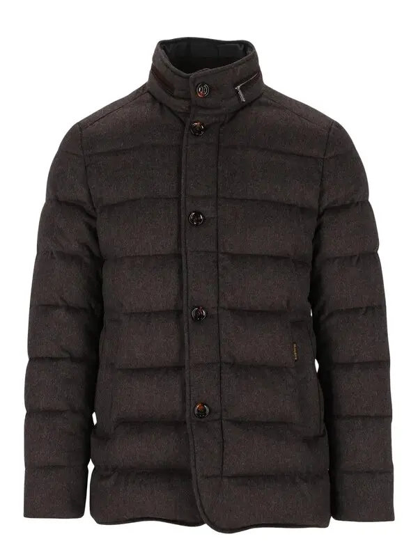 MOORER Nolde-ls9 Quilted Padded Jacket - Blue