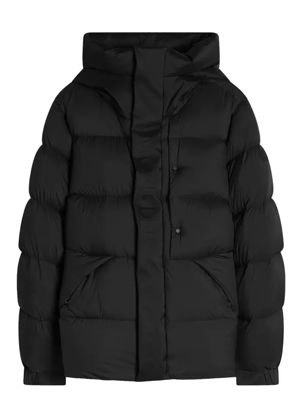 Moncler Madeira Padded Logo Jacket - Black