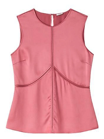 JOSEPH Hebe Silk Tank Top - Pomegranate