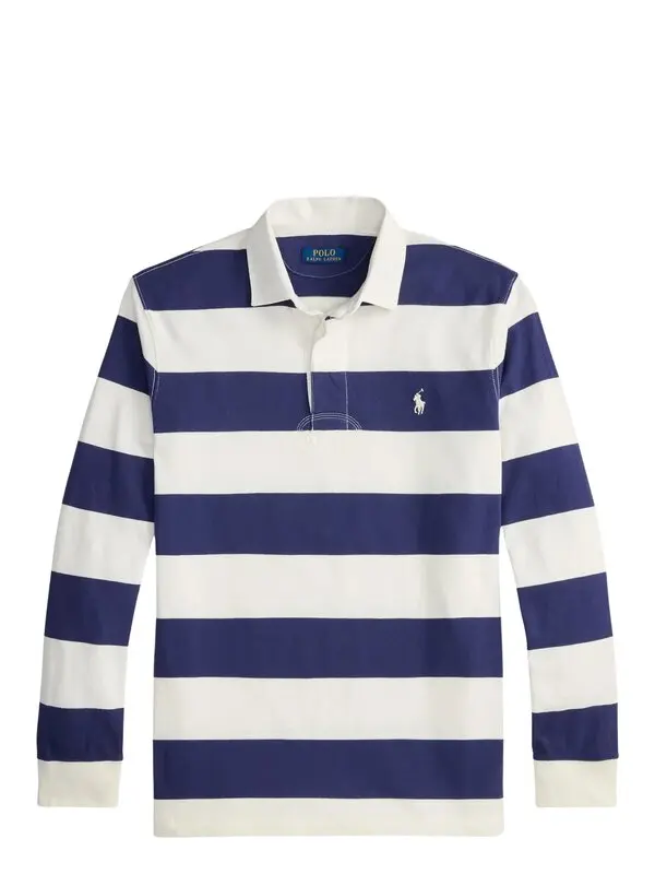 Polo Ralph Lauren Rugby Striped Polo Shirt - White