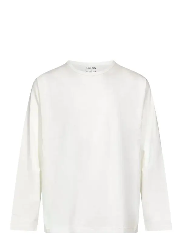 Yohji Yamamoto Re-logo Long-sleeve T-shirt - Neutrals