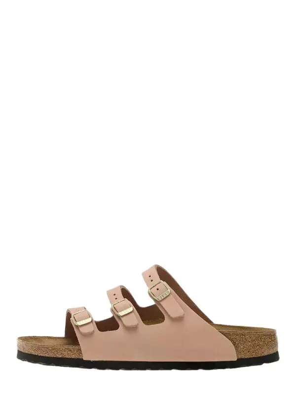 BIRKENSTOCK Florida Fresh Nubuck Leather Sandals - Pink