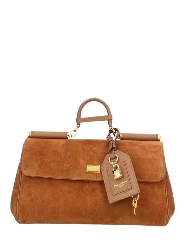 Dolce & Gabbana My Sicily Suede Tote Bag - Brown