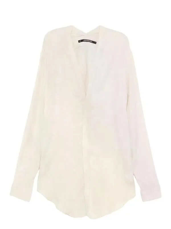 JULIUS Slit-neck Shirt - Neutrals