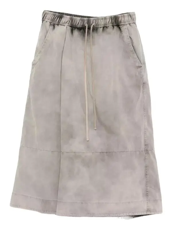 JULIUS Faded-effect Drawstring Shorts - Grey