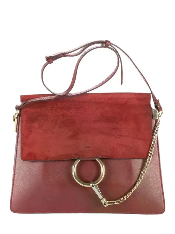 Chloé Medium Faye Shoulder Bag - Red