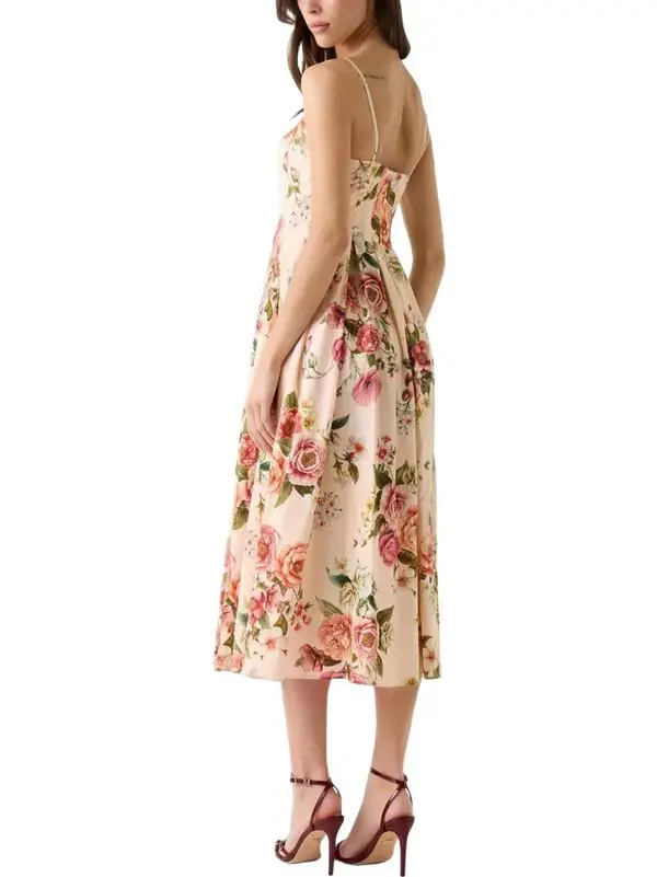 Guess Floral Print Maxi Dress - Neutrals