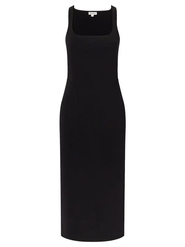 Alaïa Stretch-jersey Midi Dress - Black