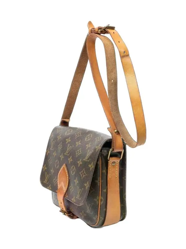 LOUIS VUITTON Mm Cartouchiere Monogram Crossbody Bag - Brown